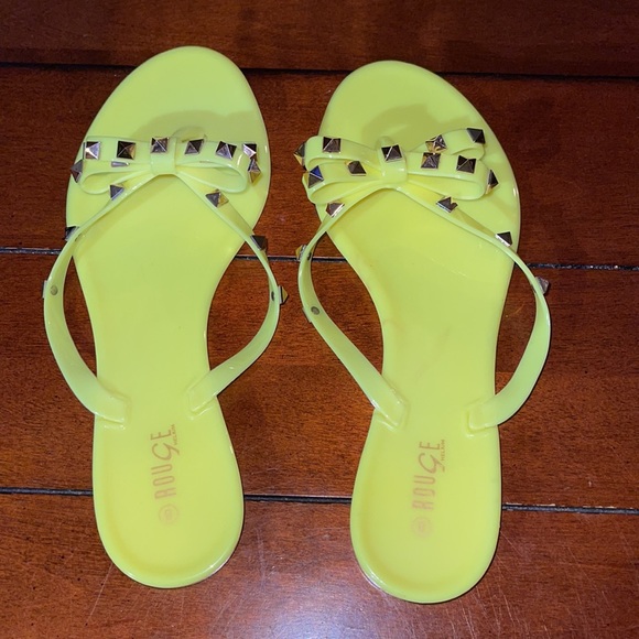 Rouge Helium | Shoes | Rouge Helium Neon Sandals | Poshmark